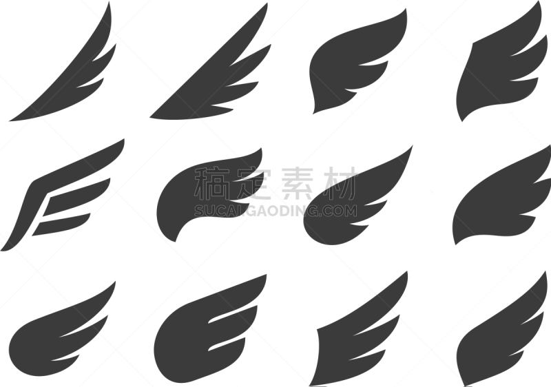 翅膀矢量素材 高清翅膀矢量素材下载 10000个翅膀矢量素材大全 稿定设计