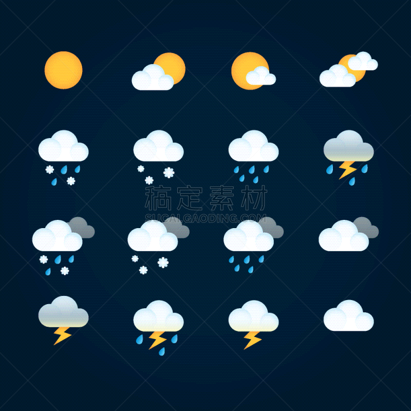 天气素材 高清天气素材下载 10000个天气素材大全 稿定设计