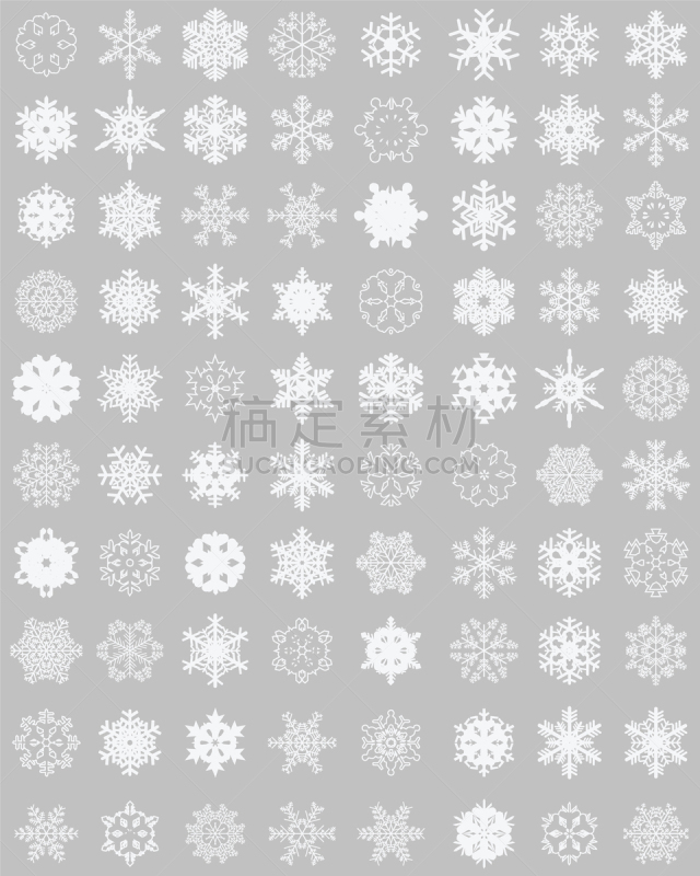 雪花素材 高清雪花素材下载 雪花素材大全 稿定设计