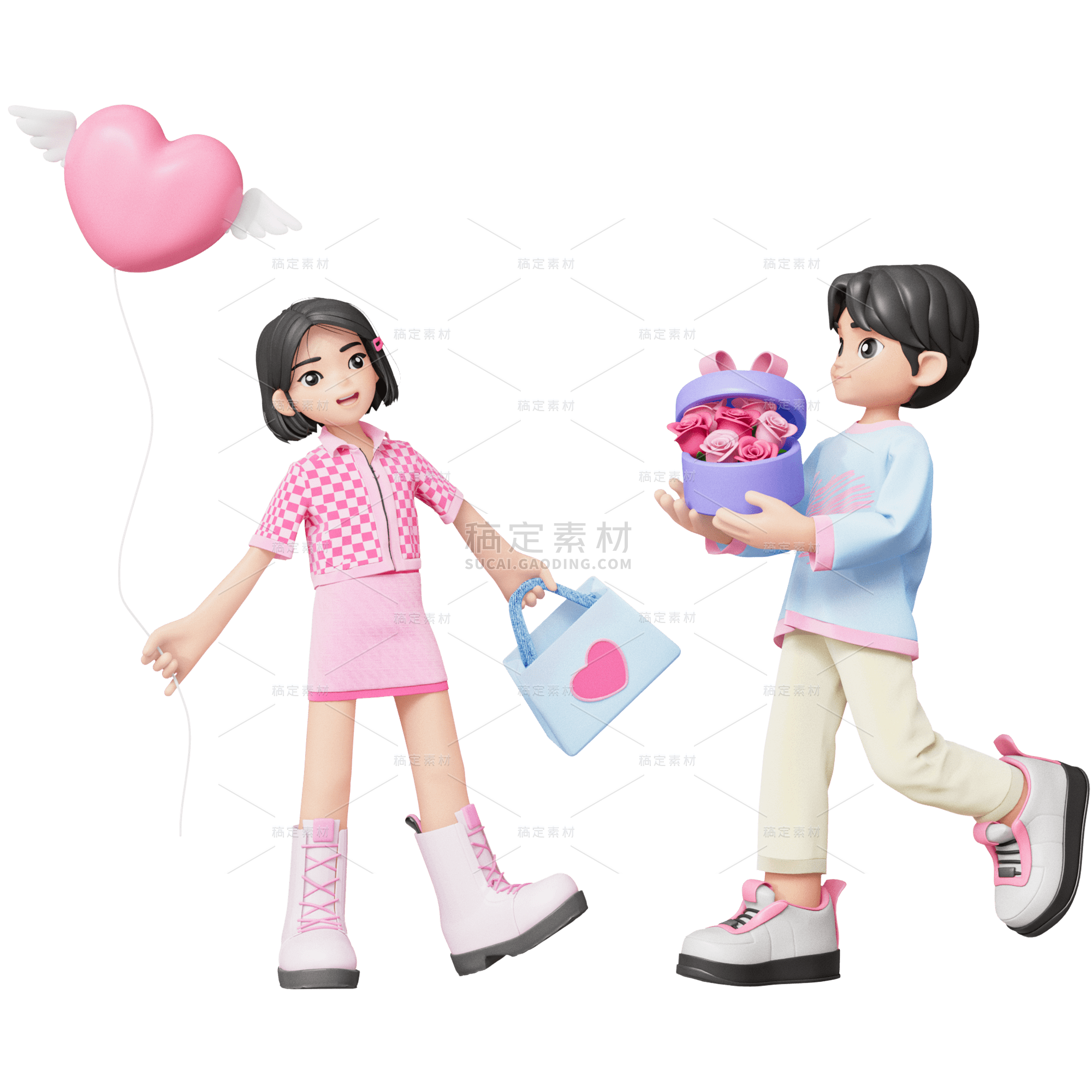 3d小人 3d小人图片 3d小人素材 稿定设计
