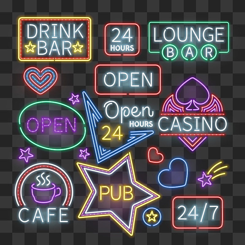 灯牌图片素材_灯牌图片下载-稿定设计