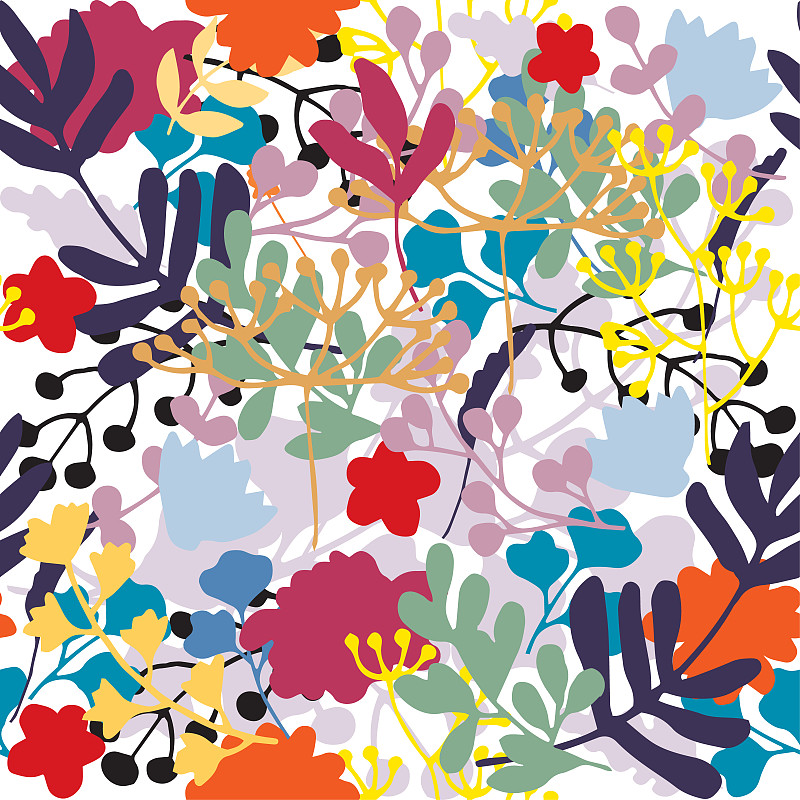 自然模式无缝_模板素材-稿定设计