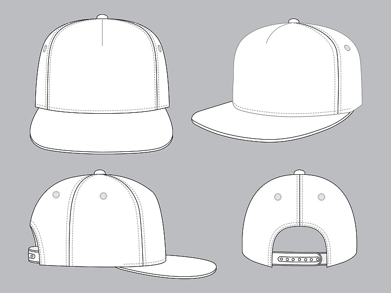 Hip Hop Cap for Template_模板素材-稿定设计