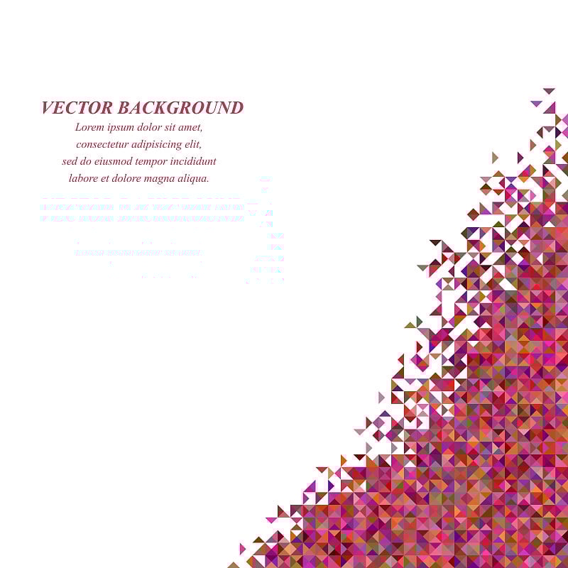 彩色抽象三角马赛克背景_模板素材-稿定设计
