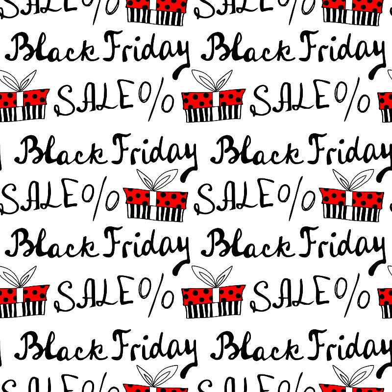 Vector seamless pattern with inscription Sale, gif_模板素材-稿定设计