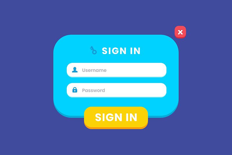 log in, sign in. and sign up user interface design_模板素材-稿定设计