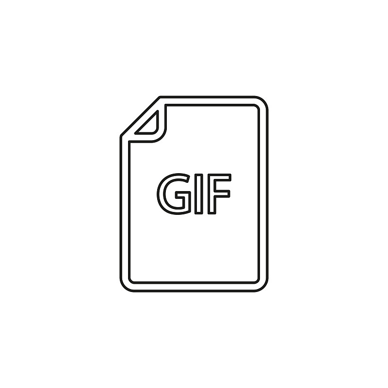 download GIF document icon - vector file format_模板素材-稿定设计