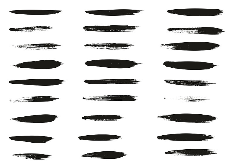 Calligraphy Paint Thin Brush Lines High Detail Abs_模板素材-稿定设计