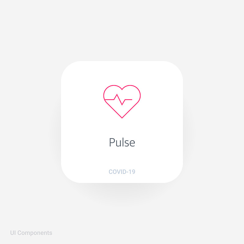 heartbeat pulse vital heart UI/UX design template_模板素材-稿定设计