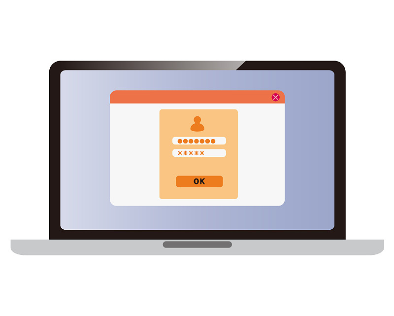 Computer monitor icon. Pop up window. Flat PC symb_模板素材-稿定设计