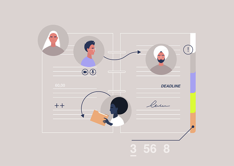 Time management scheme, optimisation of a planning_模板素材-稿定设计