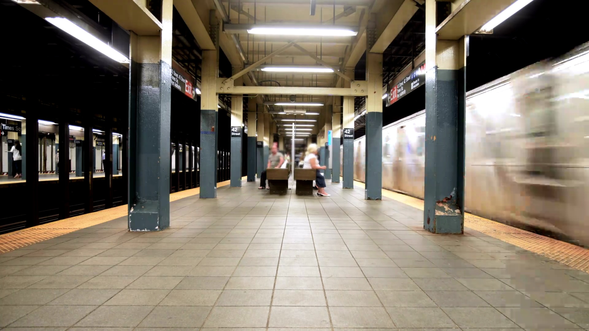 纽约市的Timelapse-地铁_模板素材-稿定设计