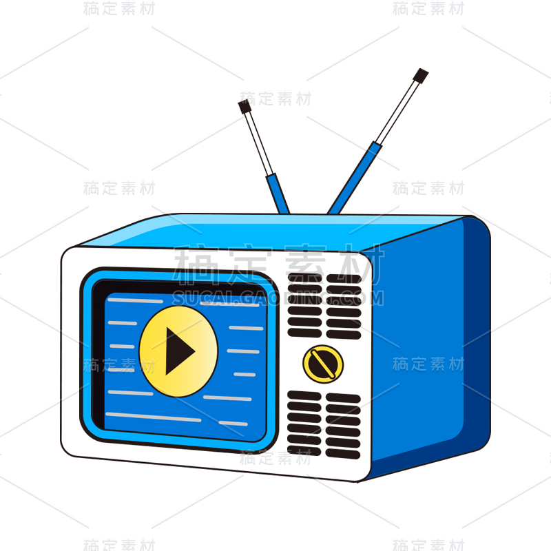 电视机卡通图片_高清电视机卡通素材下载_电视机卡通素材大全-稿定设计