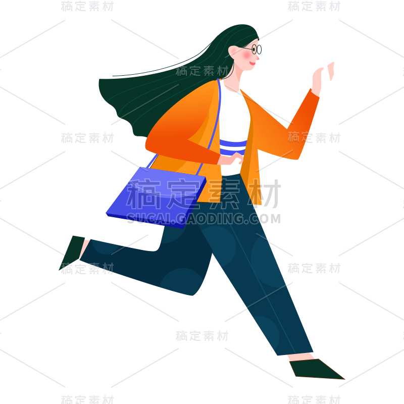 卡通奔跑素材_高清卡通奔跑素材下载_卡通奔跑素材大全-稿定设计