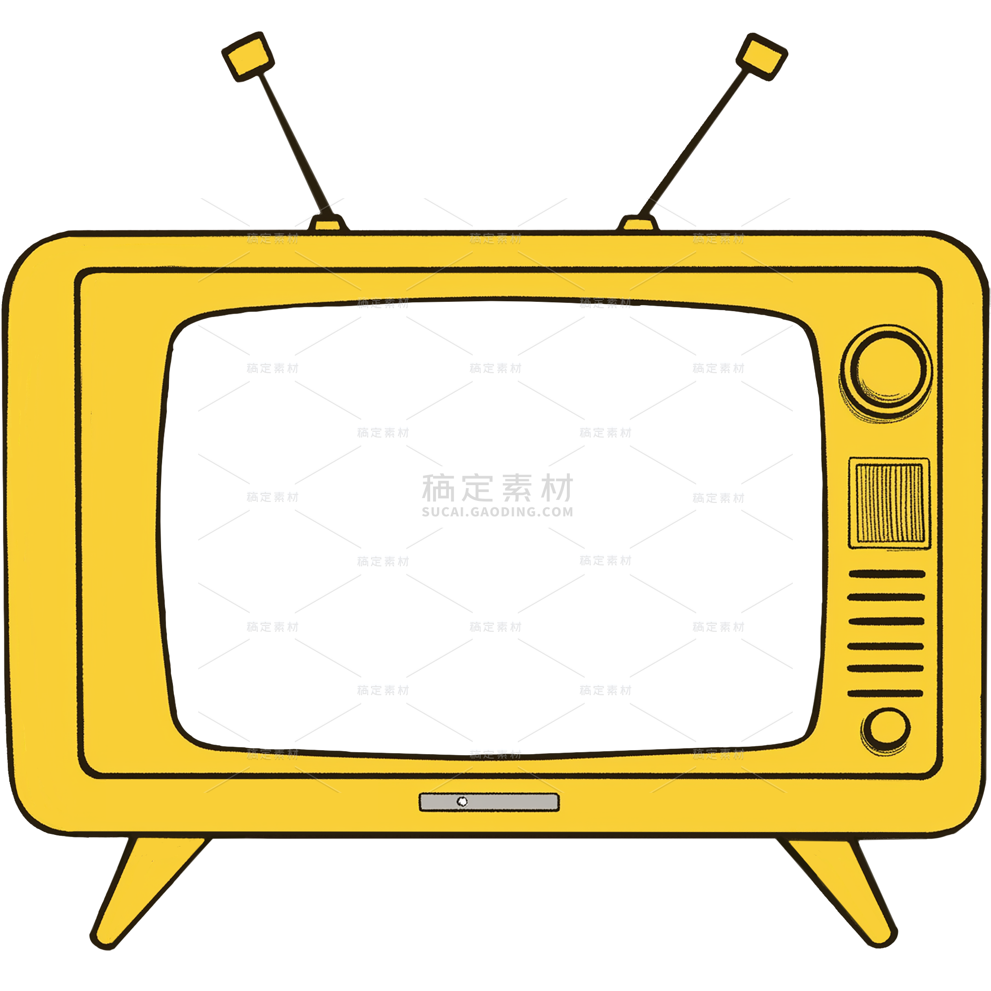电视机卡通图片_高清电视机卡通素材下载_电视机卡通素材大全-稿定设计